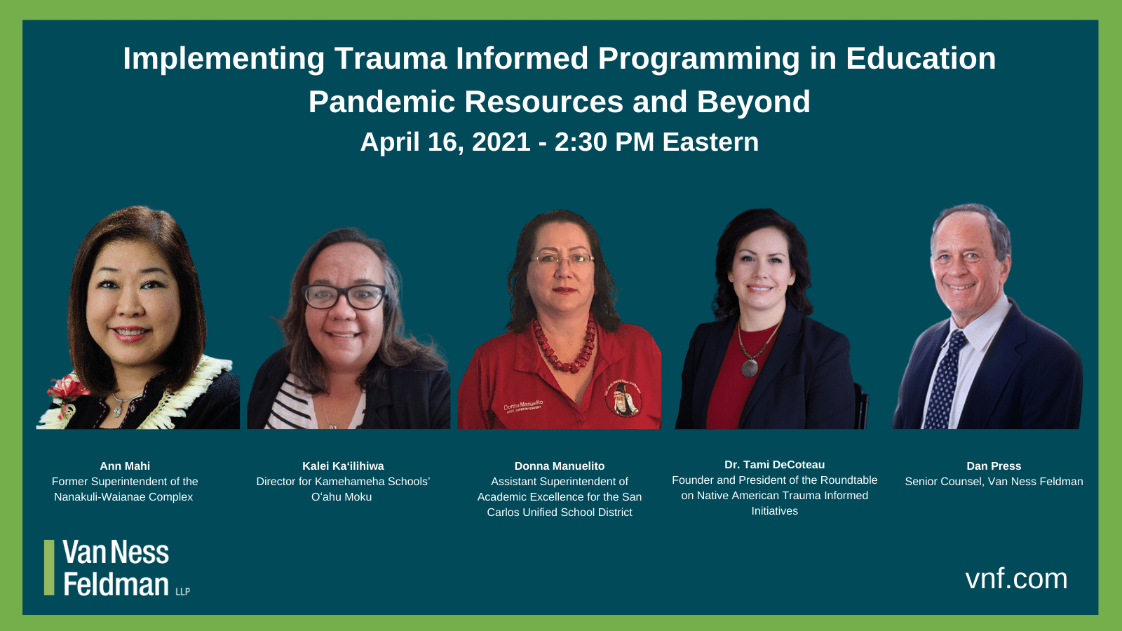 VNF Live - Implementing Trauma Informed Programming in Indigenous ...