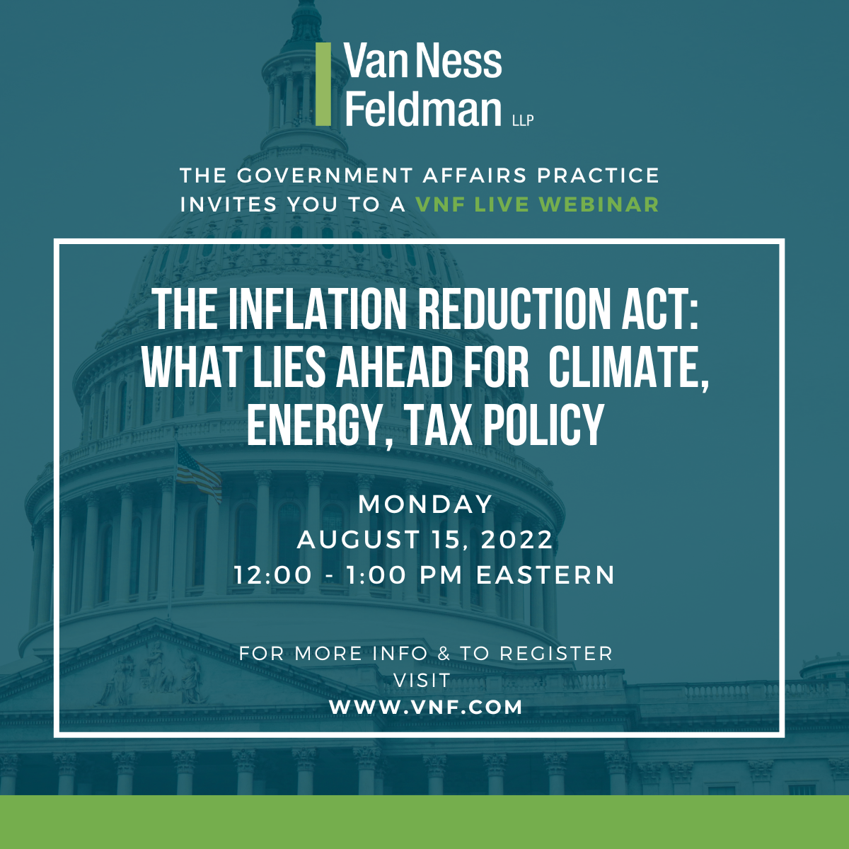 VNF Live - The Inflation Reduction Act: What Lies Ahead for Climate ...